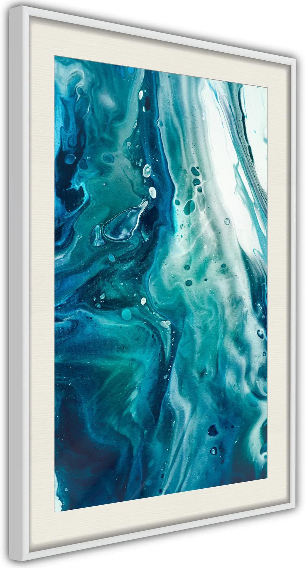 Plakat Acrylic Pouring II 40x60 Rama biała z passe-partout - Opinie i ...