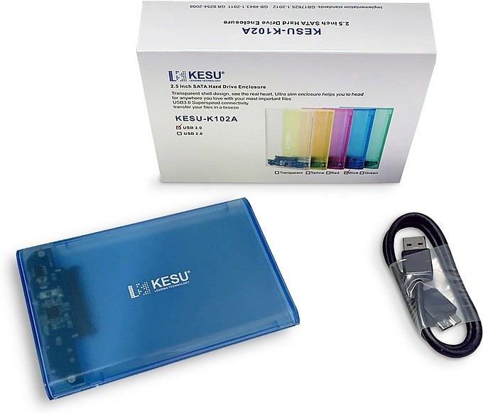 Dysk zewnętrzny Dysk przenośny HDD USB 3.0 1TB KESU K102A Blue ...