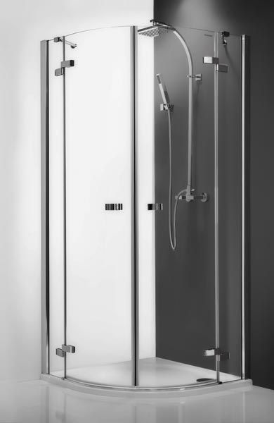 Kabina prysznicowa Roltechnik ELEGANT LINE Półokrągła z dwuskrzydłowymi ...