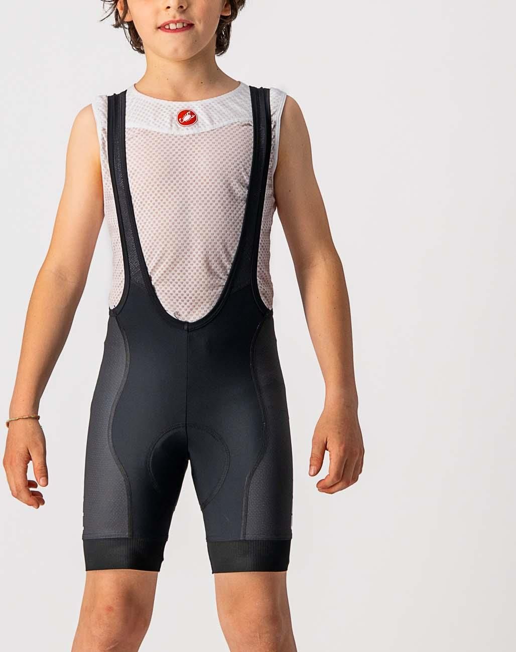 Castelli Krótkie Spodnie Kolarskie Z Szelkami Competizione Kids Biały ...