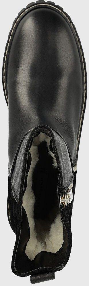 Tommy Hilfiger botki skórzane Warm Lining Boot damskie kolor czarny na ...