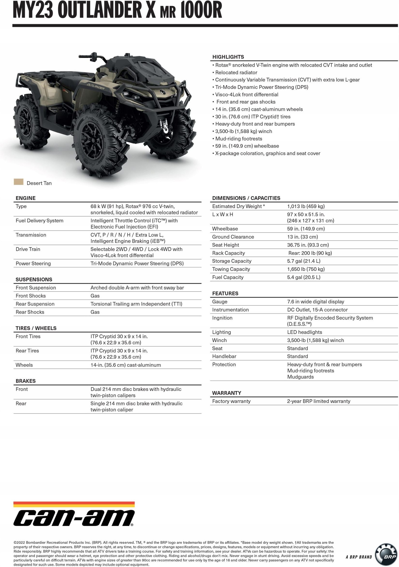 Can-Am Outlander XMR 1000R 2023 - Opinie i ceny na Ceneo.pl