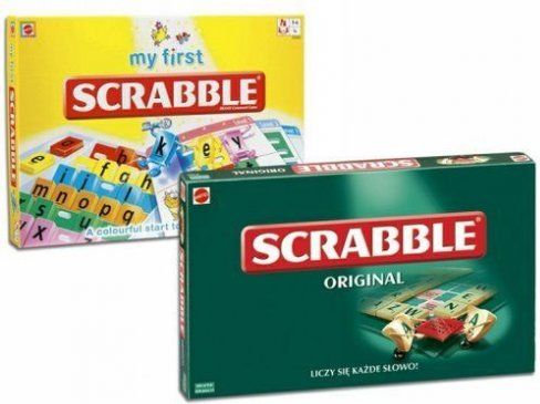 Mattel Ga Scrable Original + My First Scrabble W0487 - Gra dla dziecka ...