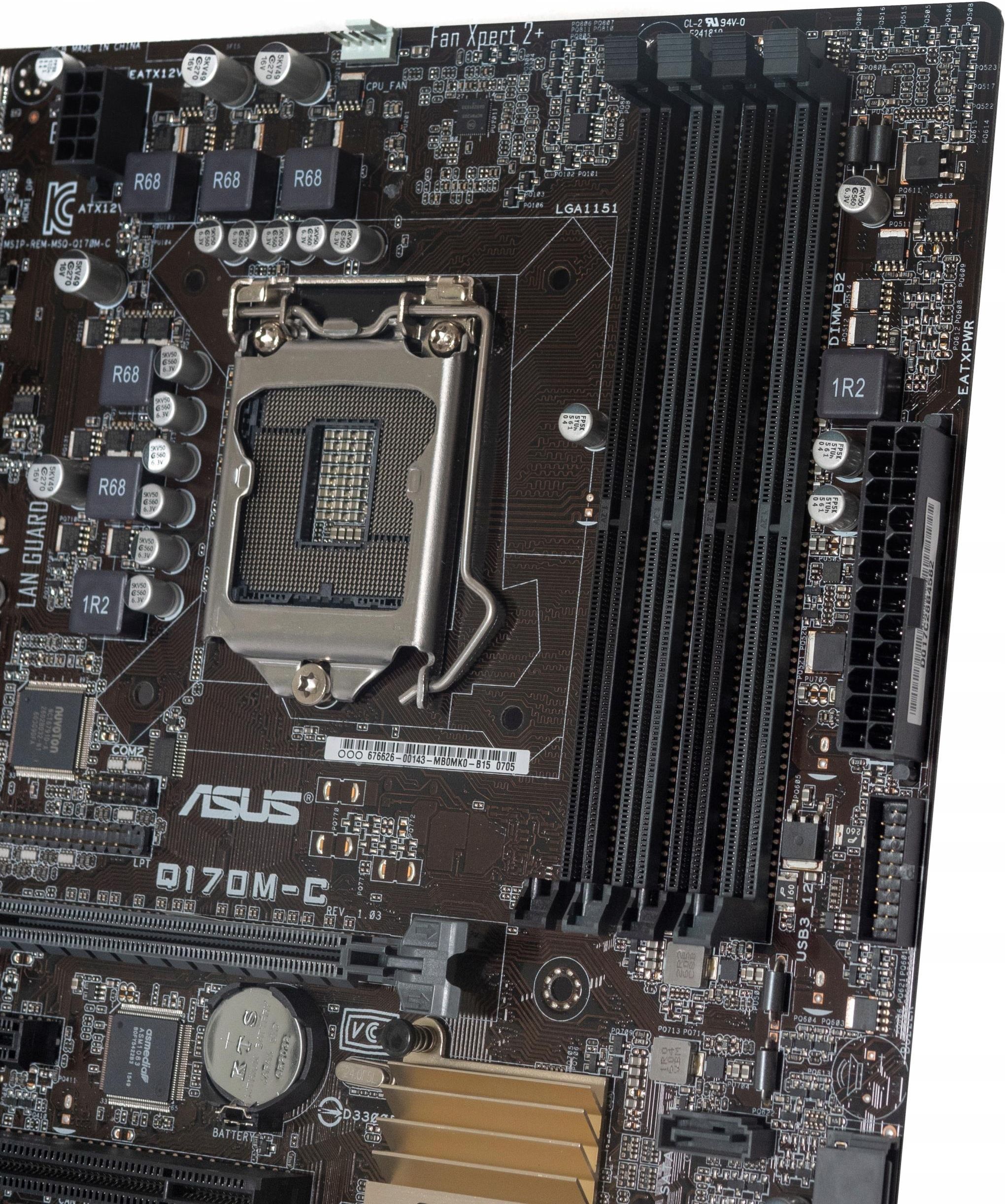 Podzespoły do laptopa ASUS PŁYTA GŁÓWNA Q170M-C S1151 USB 3 PCIE 3.0 (Q170MC) - Opinie i ceny na ...