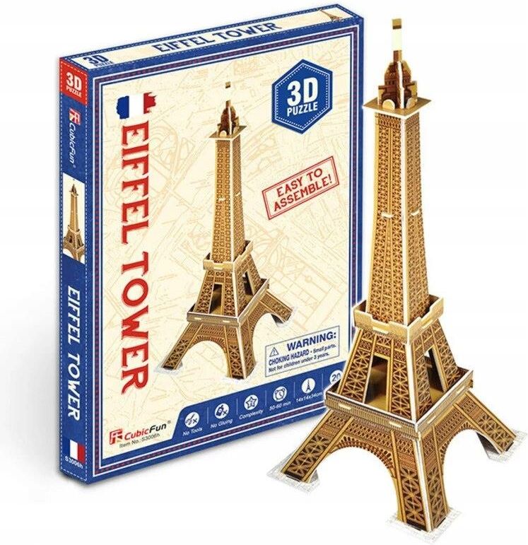 Cubic Fun Puzzle 3D 20El. Wieża Eiffel'A - Ceny i opinie - Ceneo.pl