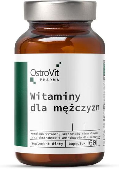 Ostrovit Pharma Witaminy Dla Mężczyzn 60Kaps. - Opinie i ceny na Ceneo.pl