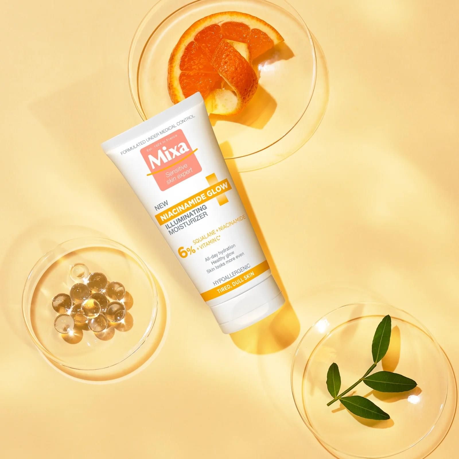 Krem do twarzy Mixa Niacinamide Glow Rozświetlający Krem Nawilżający z ...