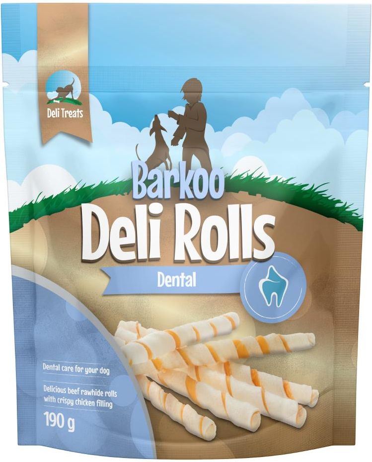 Karma Barkoo Deli Rolls Dental Skręcane Rurki Do Żucia Ok. 12,7Cm 1,7Cm ...