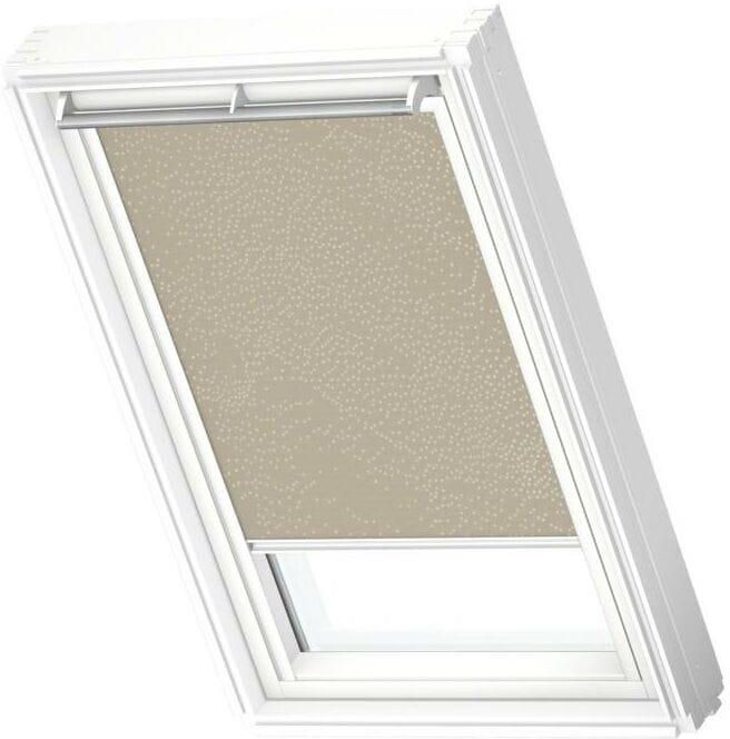 Velux Roleta Zaciemniająca Do Okna Dachowego 78X118 Cm Beżowa Z Białą ...