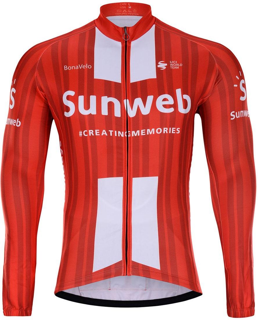 Bonavelo Zimowa Koszulka Kolarska Z Długim Rękawem Sunweb 2020 Winter ...