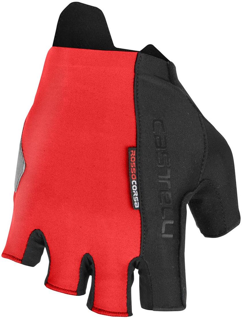 Castelli Z Krótkimi Palcami Rosso Corsa Espresso Czarny/Czerwony S ...