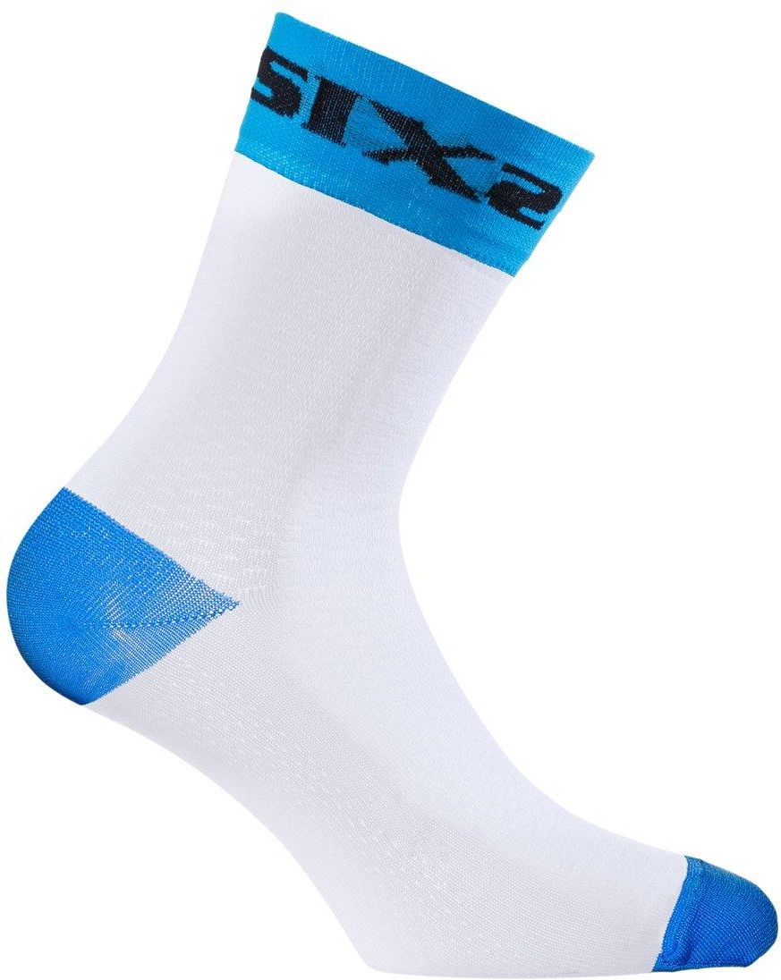 Six2 Klasyczne Skarpetki White Short Jasnoniebieski/Biały 35 38 - Ceny ...