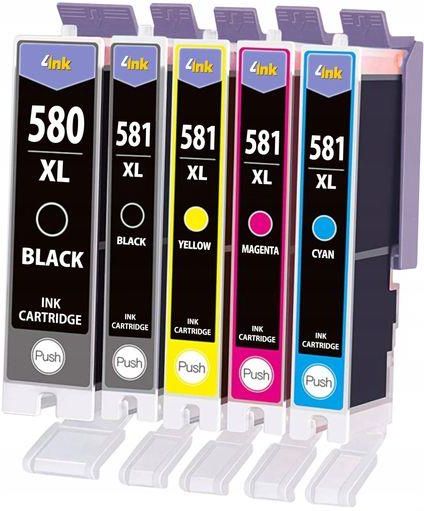 Tusz 4INK 5X TUSZ XXL DO CANON PIXMA TR-8550 TS-8150 TS-6150 ® KUP ...