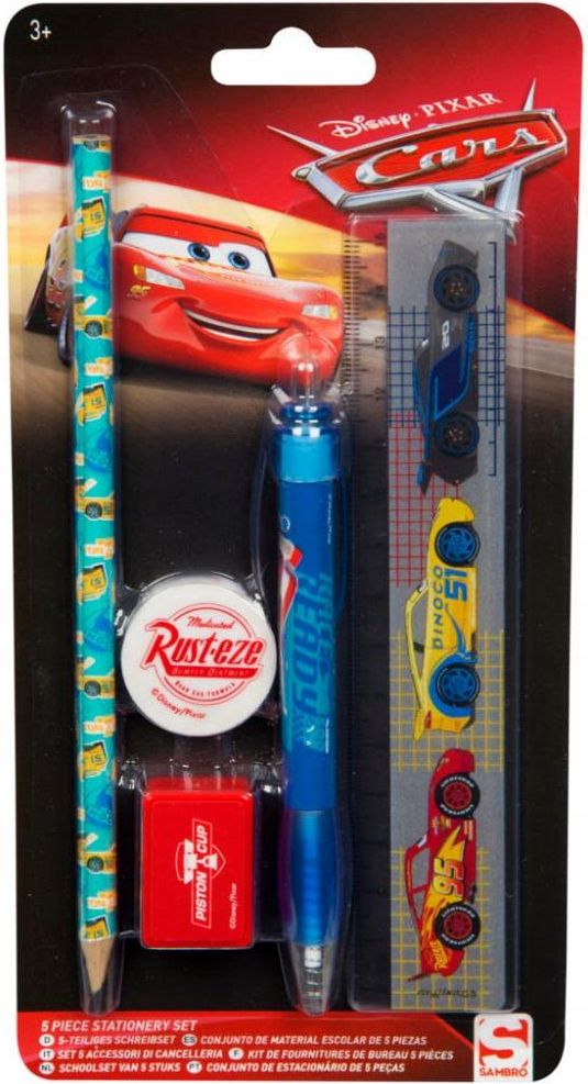 Sambro Zestaw Auta Cars Ołówek Gumka Długopis 5 Cz - Ceny i opinie ...