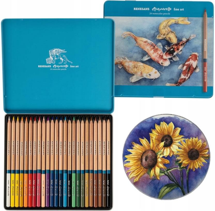 Renesans 24 Kredki Akwarelowe Zestaw Kredek - Ceny i opinie - Ceneo.pl