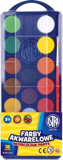 Farby Akwarelowe Astra 18 Kolorów 23,5Mm - Ceny i opinie - Ceneo.pl