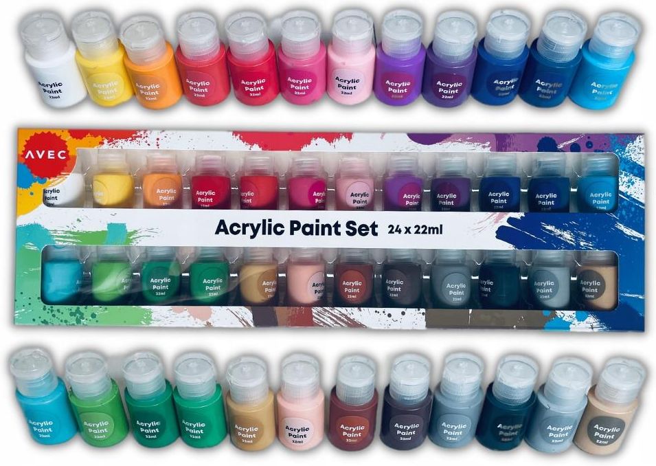 Farby Akrylowe Zestaw Xxl 24X22Ml - Ceny i opinie - Ceneo.pl