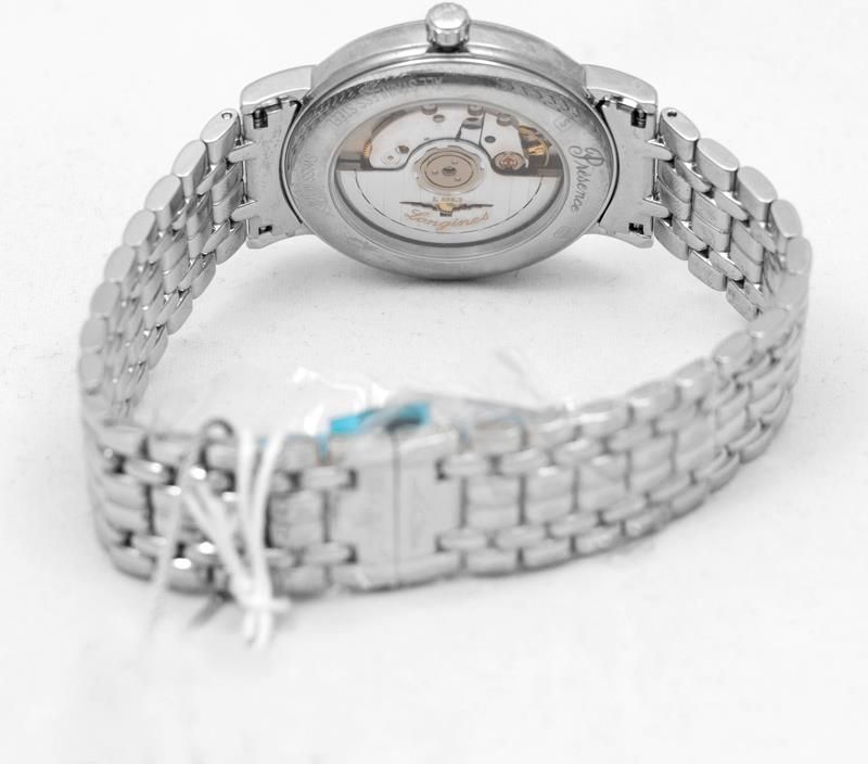 Longines Presence Automatic White Dial L49214116 - Zegarki Męskie ...
