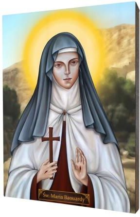Święta Maria Baouardy Mała Arabka Obraz Na Desce Lipowej (ACHD054 ...