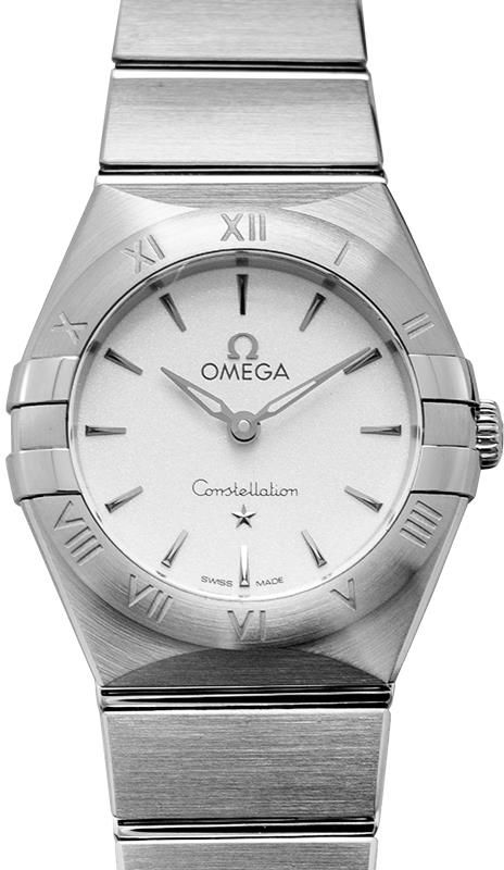 Omega Constellation Manhattan Quartz 25 mm Silver Dial Steel ...