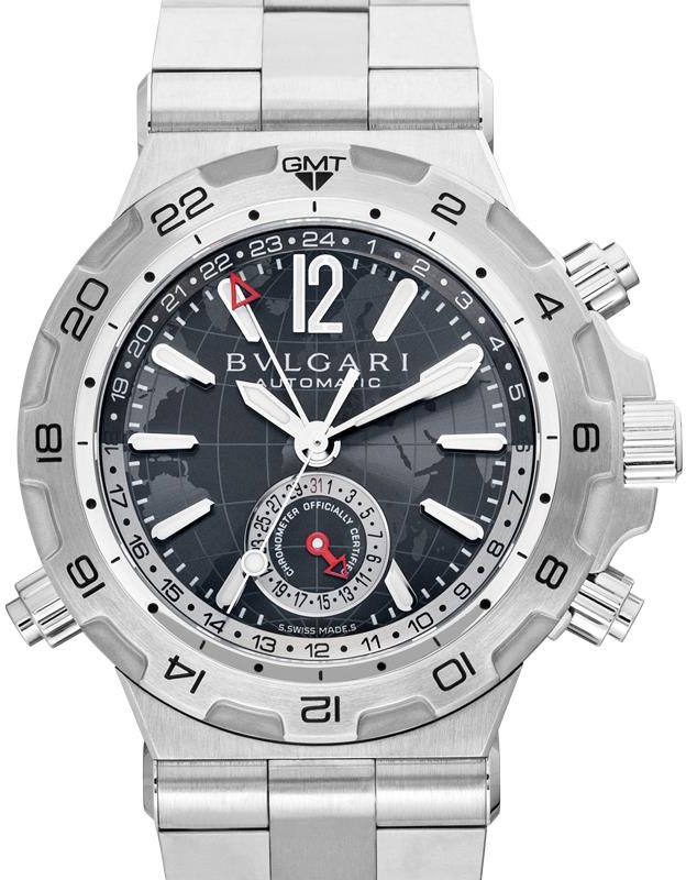 Bvlgari Diagono Automatic Grey Dial Stainless Steel 101648 - Zegarki ...