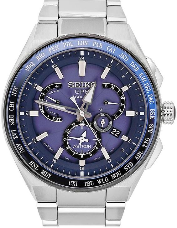 Seiko Astron GPS Satellite Radio Time Signal SBXB155 - Zegarki Męskie ...