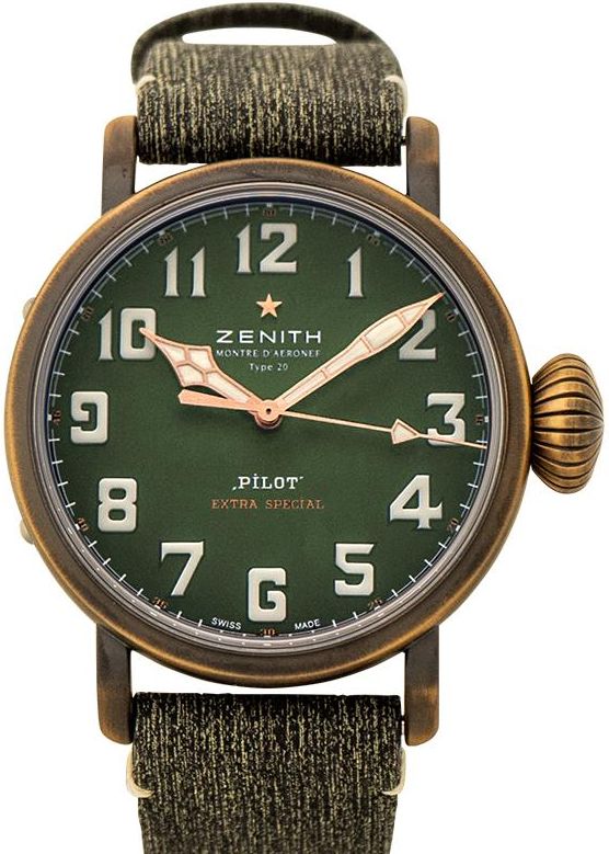 Zenith Pilot Bronze Automatic Green Dial 29243067963I001 - Zegarki ...