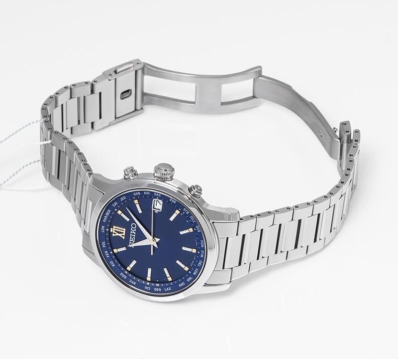 Seiko Brightz Quartz Blue Dial Titanium SAGZ109 - Zegarki Męskie - Ceny ...