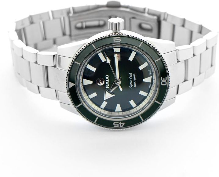 Rado Captain Cook Automatic Green Dial Stainless Steel R32105319 ...