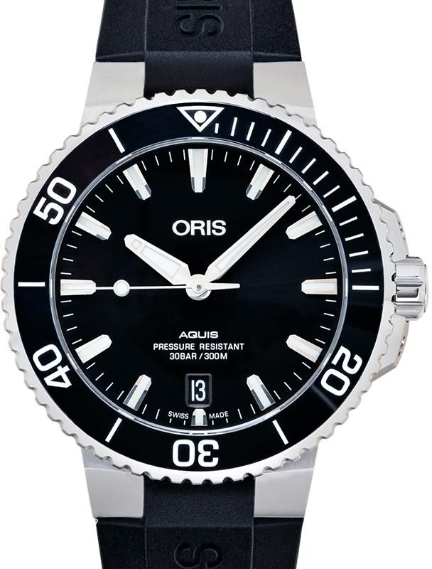 Oris Aquis Date Automatic Black Dial 01733773241340742164FC - Zegarki ...