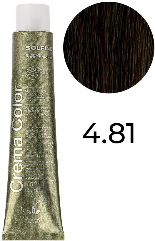 Solfine Farba Crema Color Pearl Ash 4.81 4Pc Jesioniowy Brąz 65Ml ...