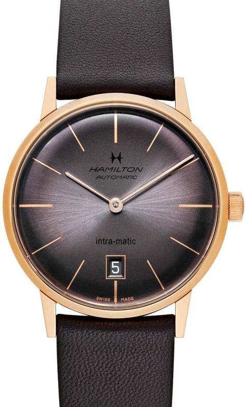 Hamilton American Classic Intra-Matic Automatic Brown Dial Stainless ...