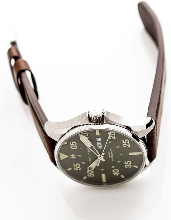 Hamilton Khaki Aviation Pilot Schott NYC - Limited Edition WATCH ...