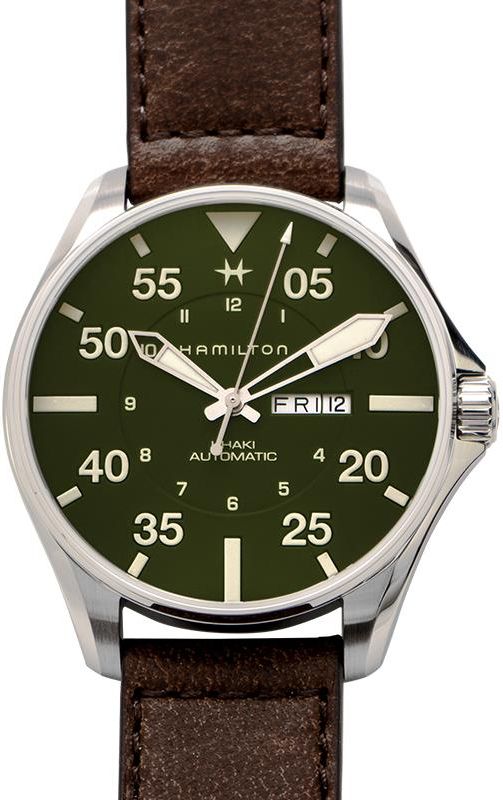 Hamilton Khaki Aviation Pilot Schott NYC - Limited Edition WATCH ...