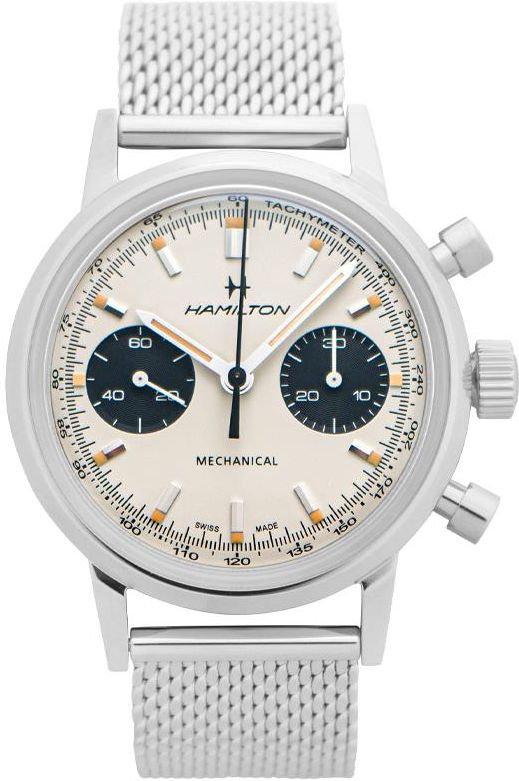 Hamilton American Classic Intra-Matic Chronograph Manual-winding White ...