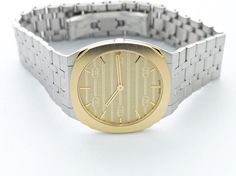Gucci 25H Quartz Gold Dial YA163403 - Zegarki Damskie - Ceny i opinie ...