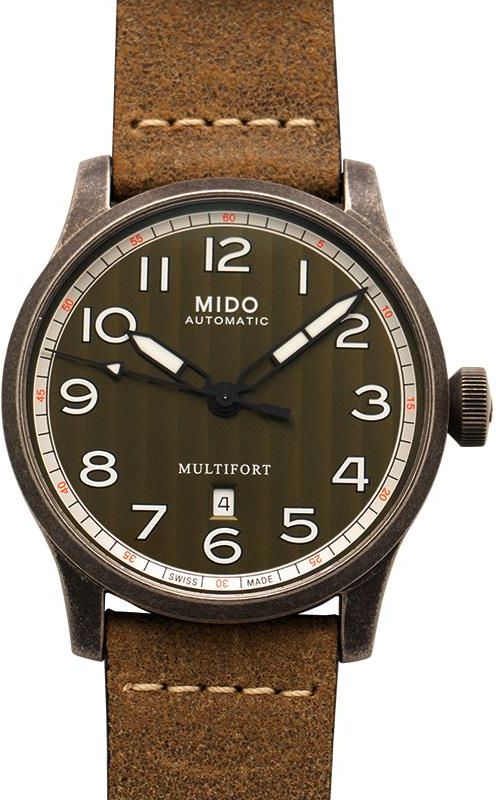 Mido Multifort Automatic Green Grey Dial M0326073609000 - Zegarki ...