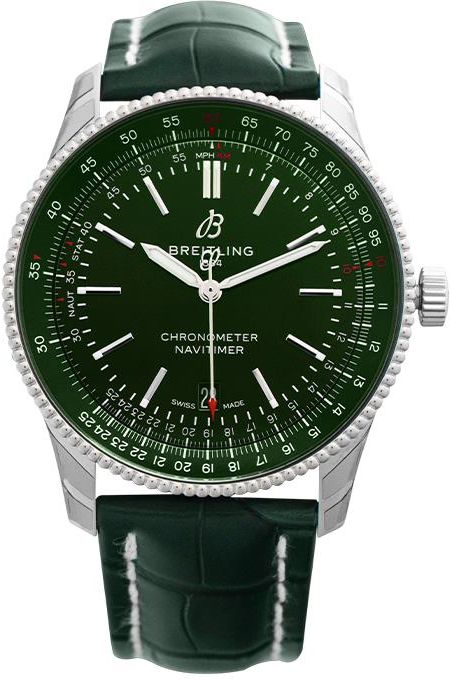 Breitling Navitimer Automatic Green Dial Stainless Steel A17326361L1P1 ...