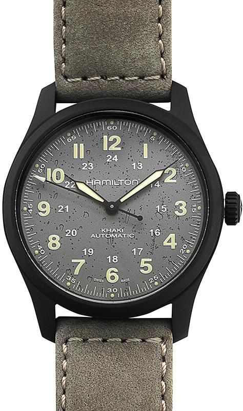 Hamilton Khaki Field Automatic Grey Dial Titanium H70215880 - Zegarki ...