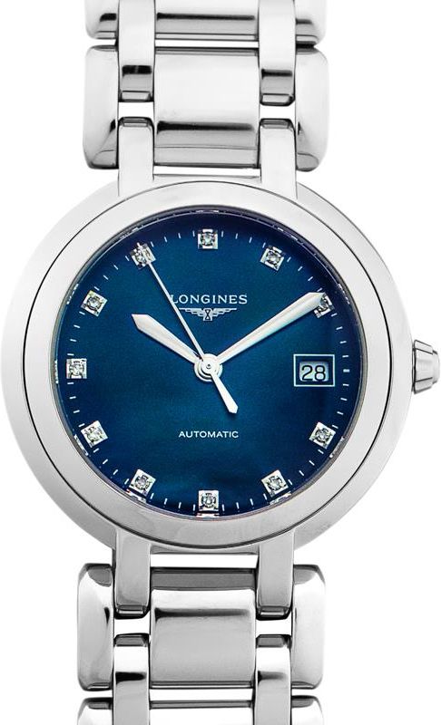 Longines PrimaLuna Automatic Blue Dial Stainless Steel L81134986 ...