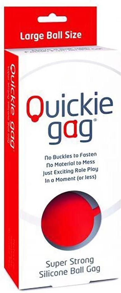 Shots Knebel Quickie Gag Large Czerwony - Ceneo.pl