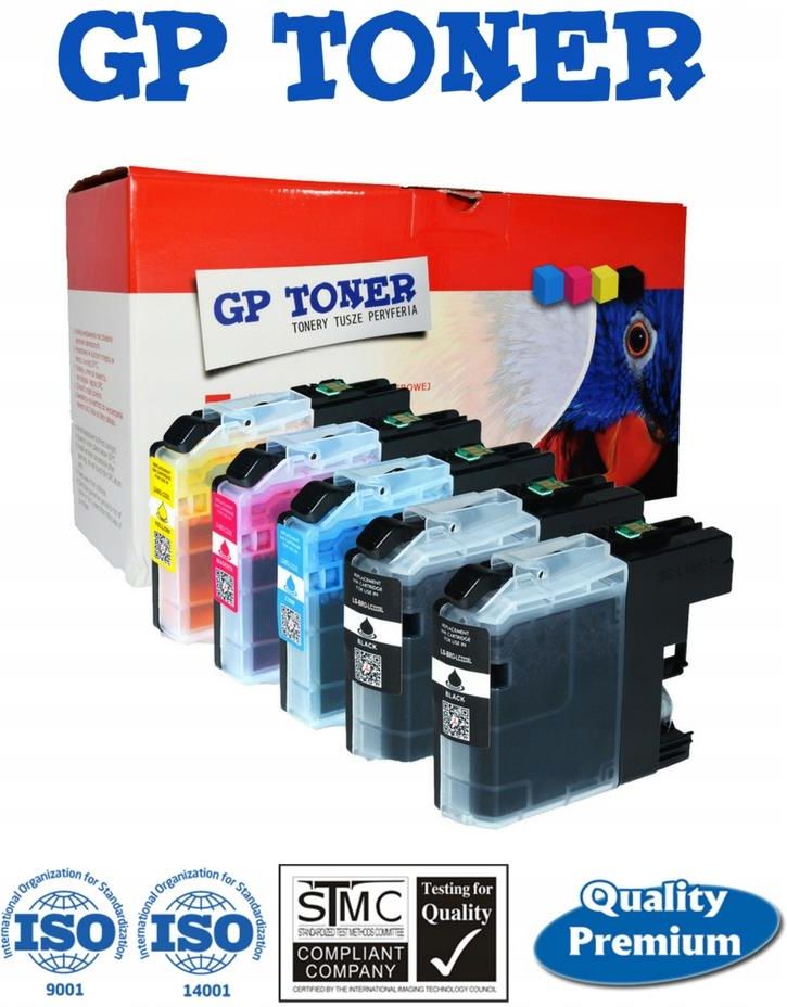 Tusz GP TONER 5XTUSZE BROTHER DCP-J4120DW MFC-J4420DW MFC-J4620 do ...