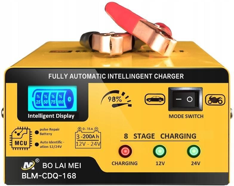 Prostownik do akumulatora Prostownik Mikroprocesorowy 12V/24V 12V 24 V 15A - Opinie i ceny na ...