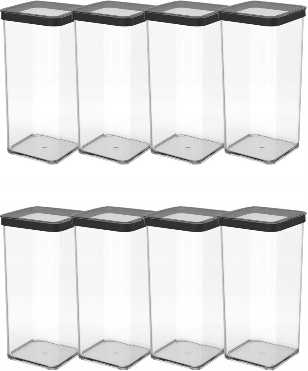 Rotho Pojemniki Na Żywność Loft 8X1,5L Czarne - Opinie i atrakcyjne ...