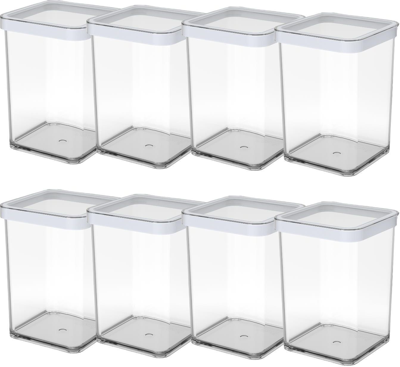 Rotho Pojemnik Loft 1L 8szt. Biała Obwódka - Opinie i atrakcyjne ceny ...