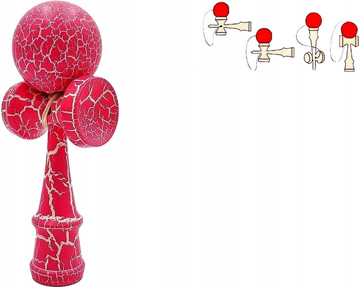 Pegaz Kendama Japońska Gra Zręcznościowa Drewniana - Gra dla dziecka ...