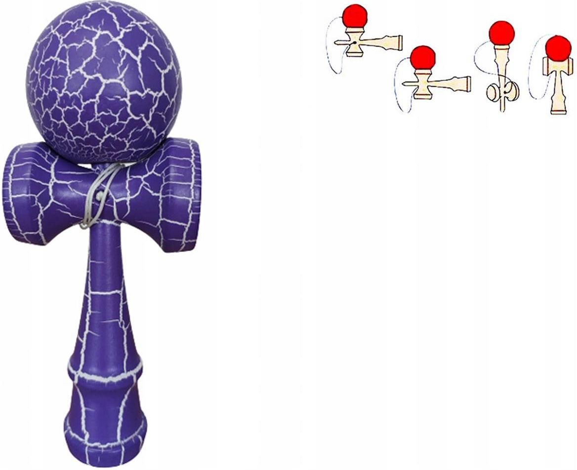 Pegaz Kendama Japońska Gra Zręcznościowa Drewniana Fiolet - Gra dla ...
