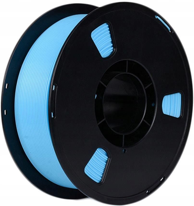 Filament Wkłady Filament do drukarek 3D 1 kg średnica 1,75 mm CYAN jasno niebieski 1kg PLA ...