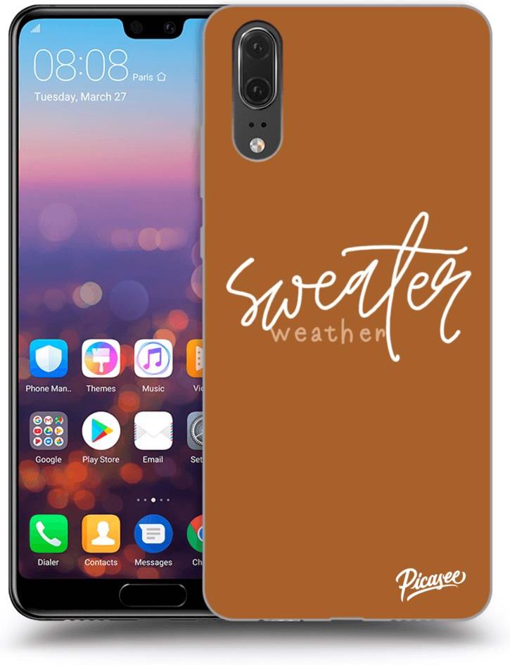 SILIKONOWE CZARNE ETUI NA HUAWEI P20 - SWEATER WEATHER - Etui na ...