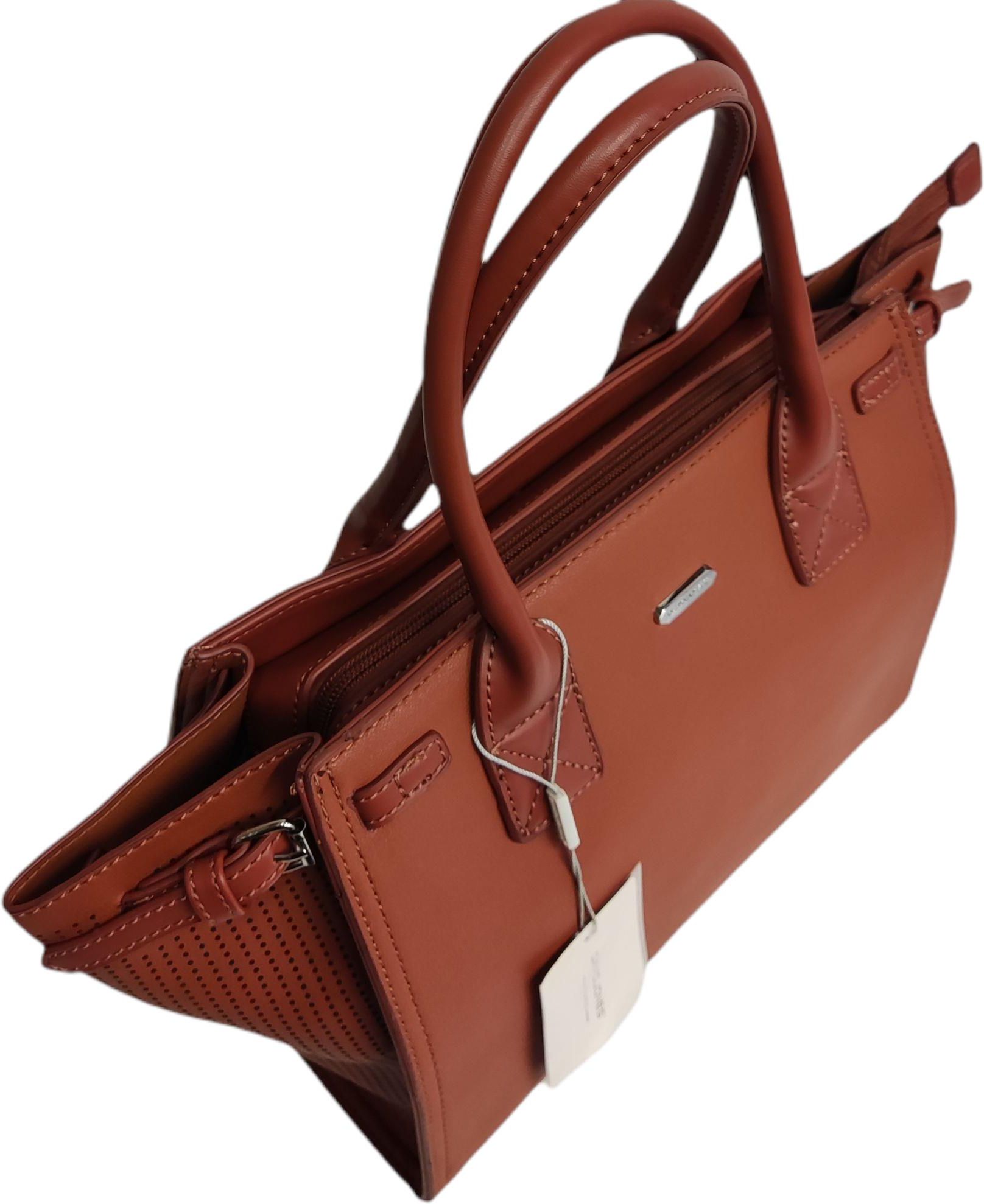 Torebka klasyczna David Jones Torba brąz kamel kuferek - Ceny i opinie ...